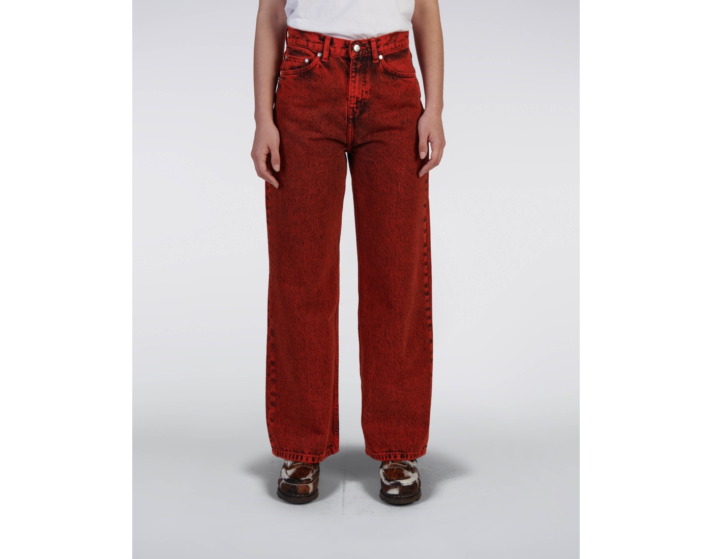 EDWIN W' Olivia Pant - Blue - Ruby Overdyed | EDWIN Europe