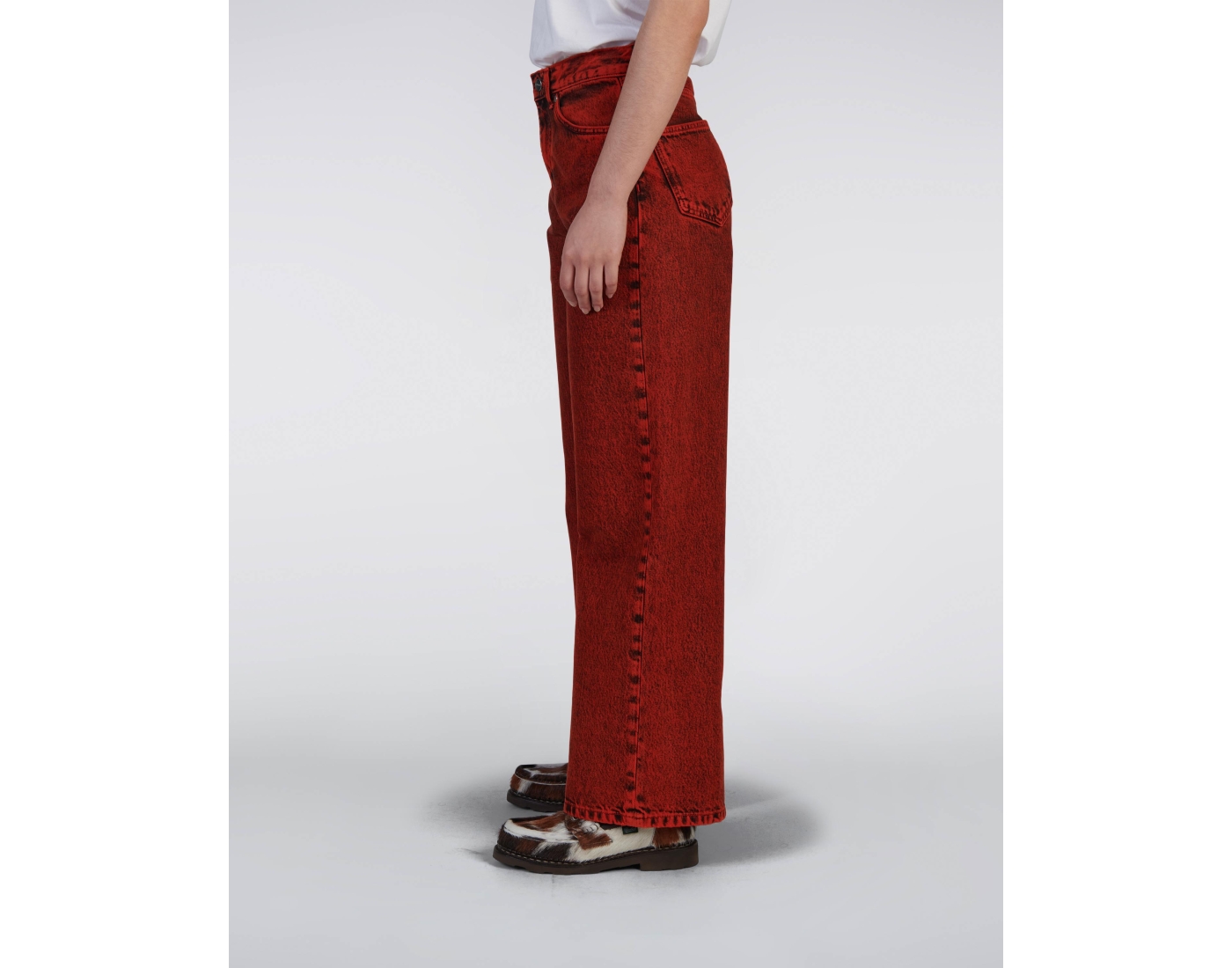 EDWIN W' Olivia Pant - Blue - Ruby Overdyed | EDWIN Europe