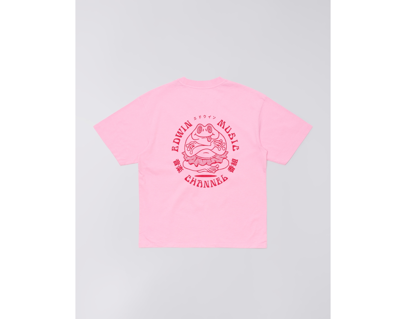 EDWIN Music Channel T-Shirt - Begonia Pink | EDWIN Europe
